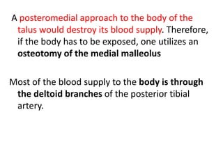 Talus body fracture management | PPT