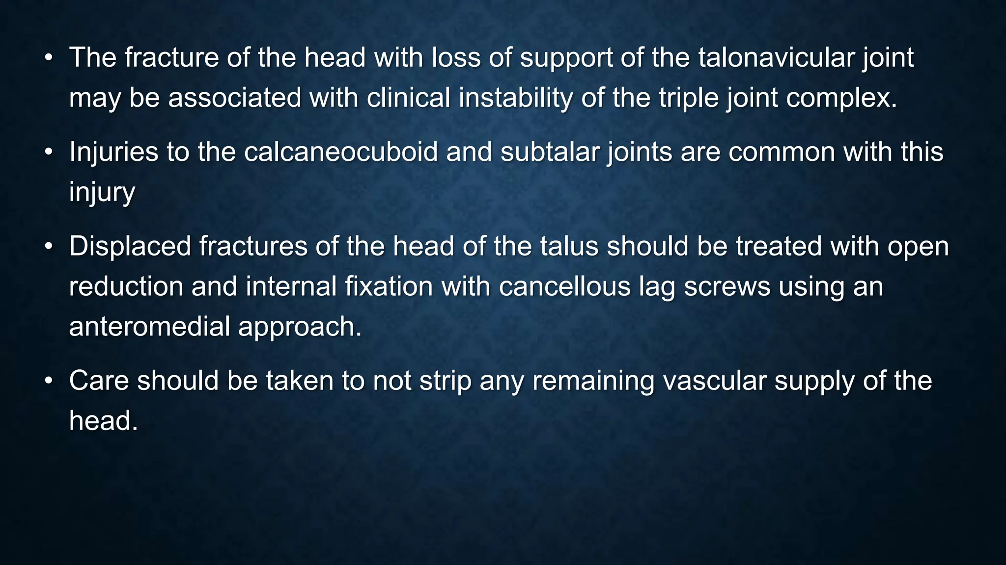 Talus neck fracture of Ankle in leg injuries.pptx