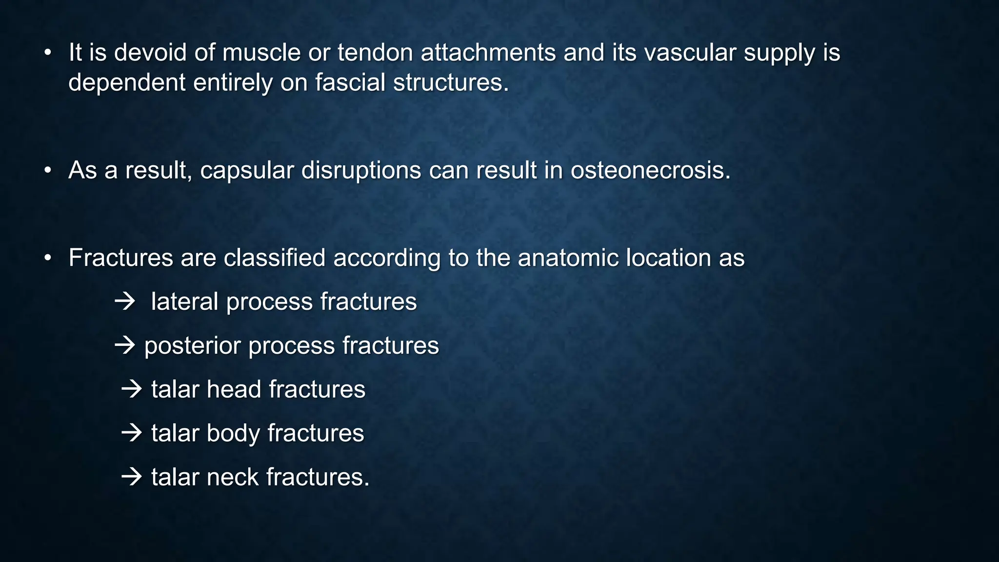Talus neck fracture of Ankle in leg injuries.pptx