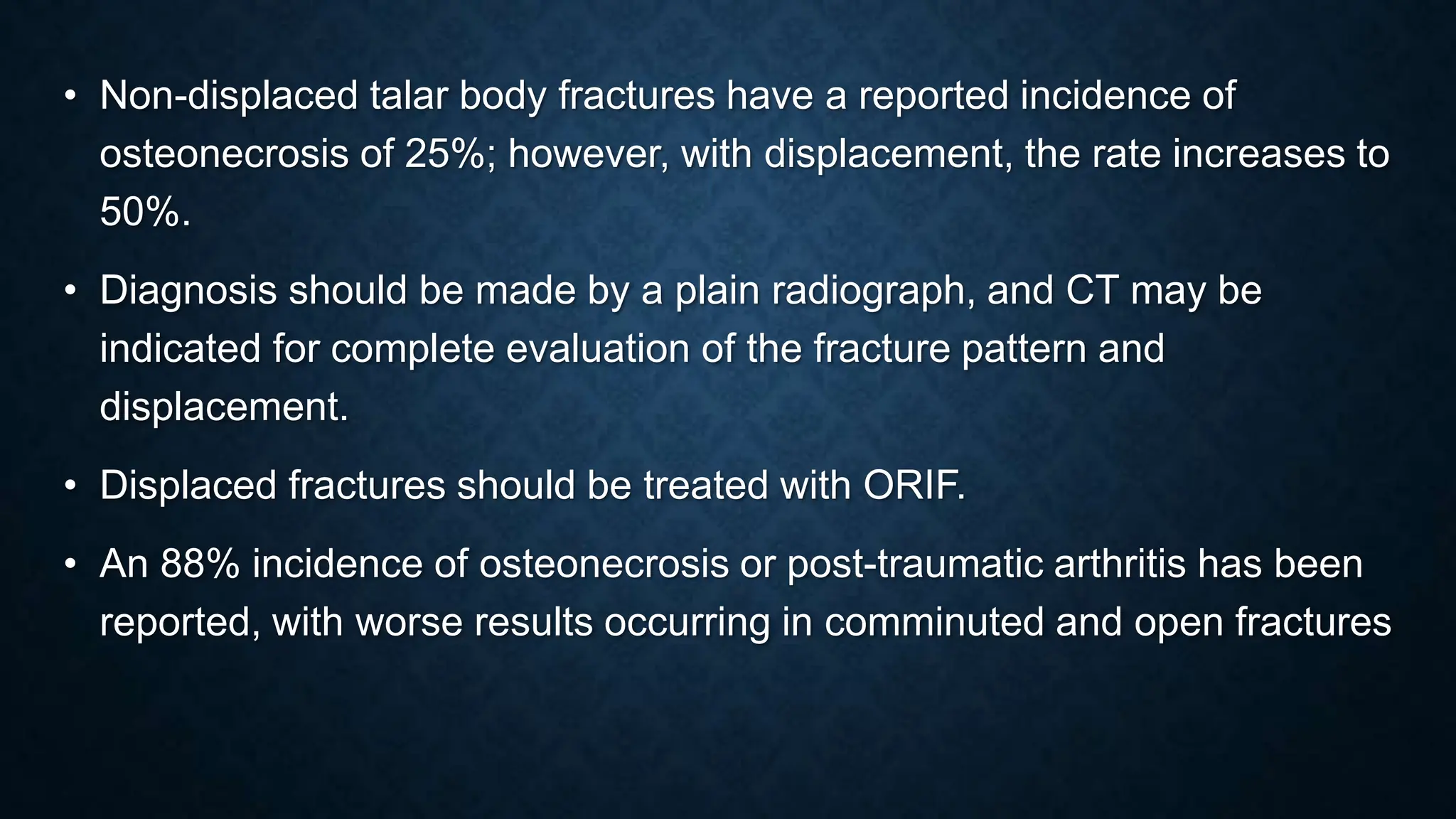 Talus neck fracture of Ankle in leg injuries.pptx