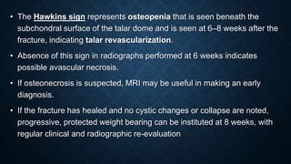 Talus neck fracture of Ankle in leg injuries.pptx