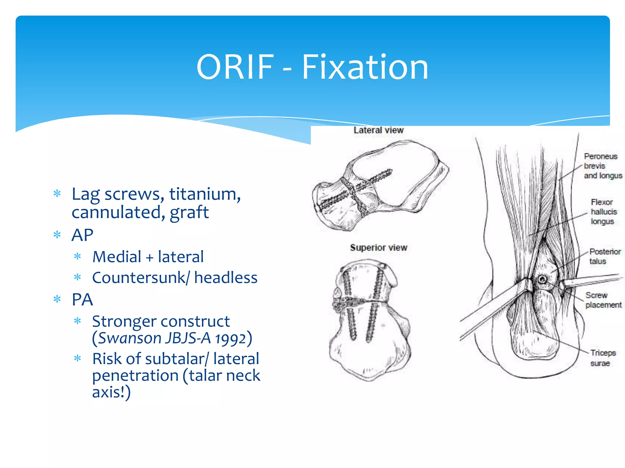 Talus anatomy, blood supply & fractures | PPTX