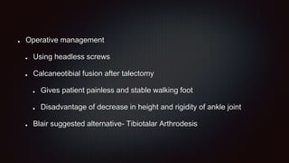 Talus fractures and mx | PPTX