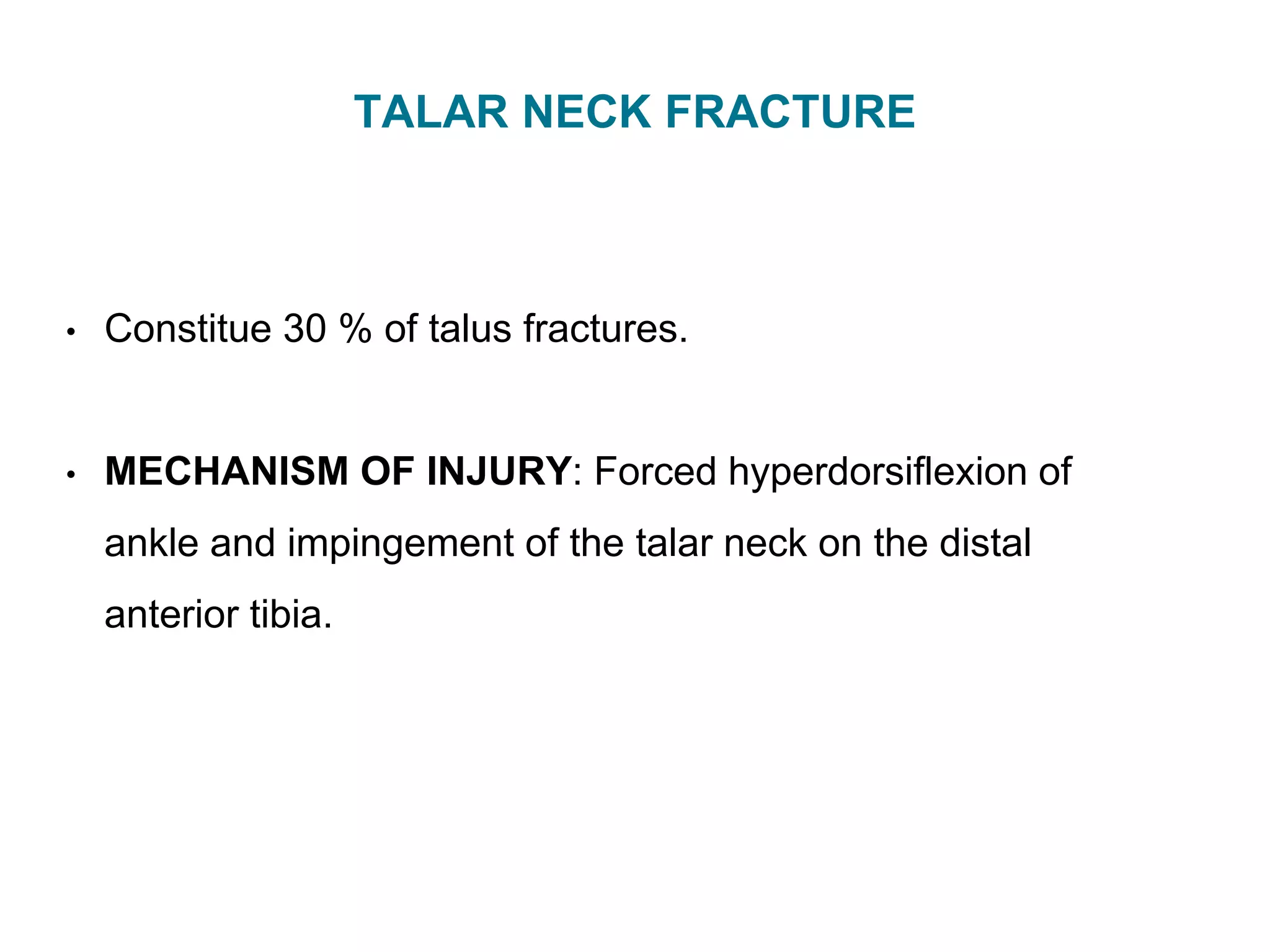 Talus fracture treatment algorithm | PPTX | Death, Injury, or Military ...