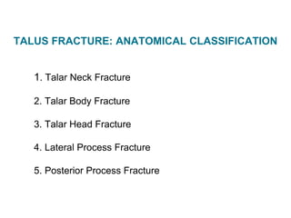 Talus fracture treatment algorithm | PPTX | Death, Injury, or Military ...