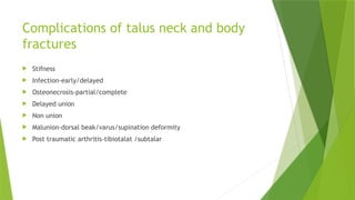 TALUS fracture principles and management.ppt