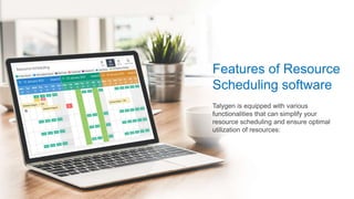 An Ideal Resource Scheduler Software Pick! | PPTX