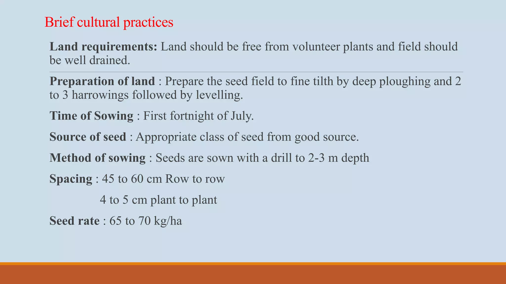 Quality Seed Production technology of Groundnut, Soyabean and Sesame | PPTX