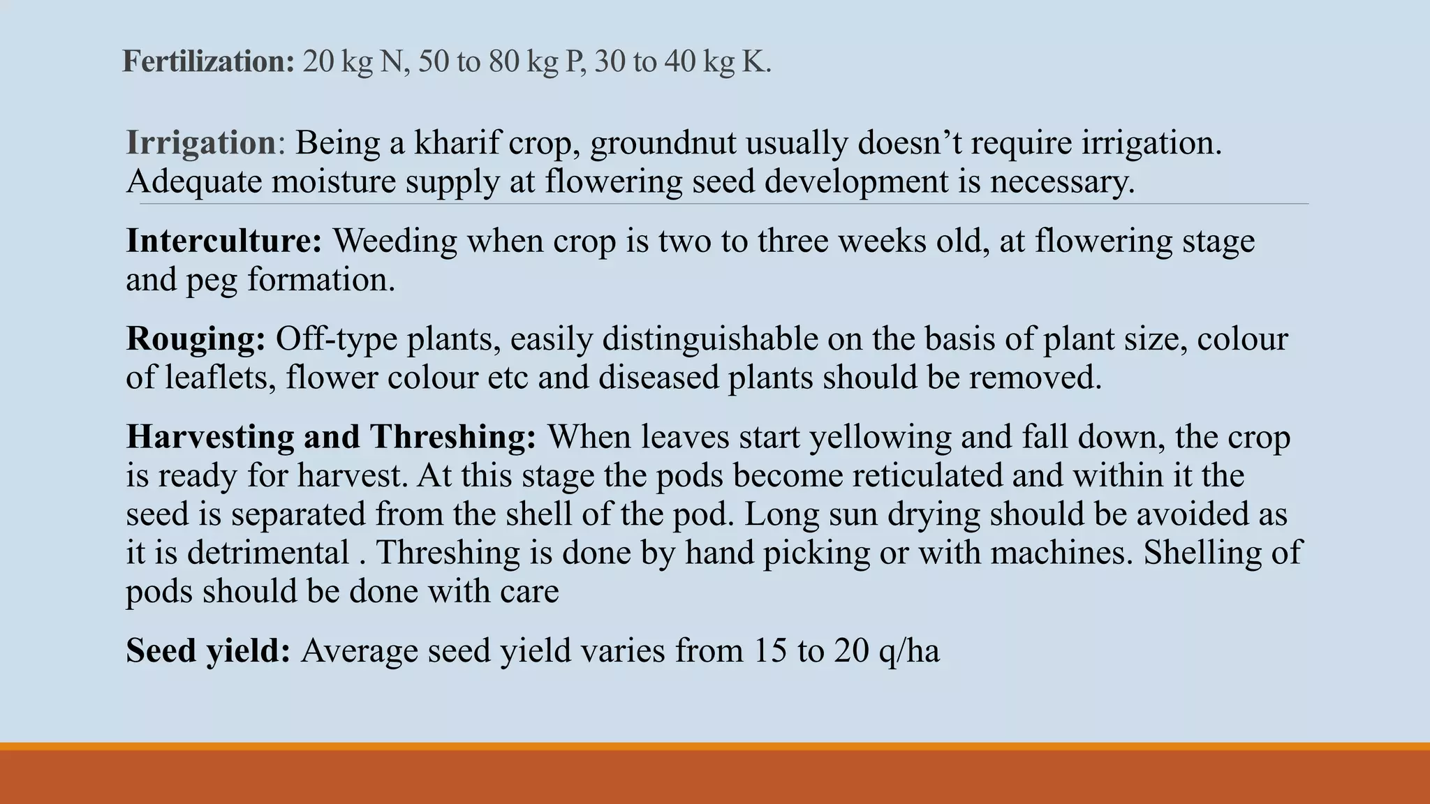 Quality Seed Production technology of Groundnut, Soyabean and Sesame | PPTX