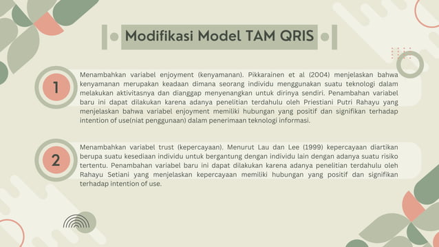 TAM (Technology Acceptance Model) QRIS DAN OVO | PPT