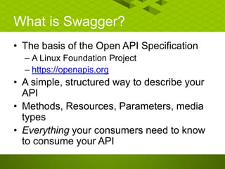 API Design first with Swagger | PPTX | Web Development | Internet