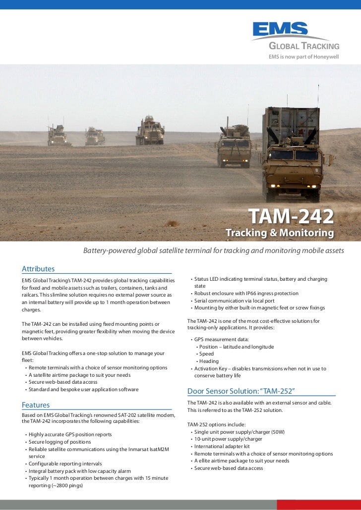 TAM Series Container Tracking