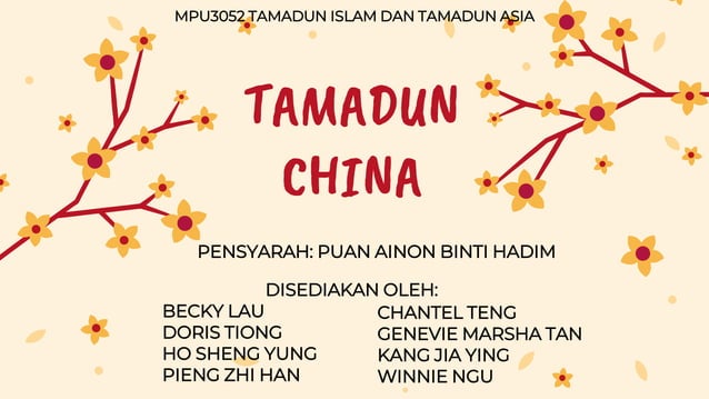 MPU3052 Tamadun Cina | PDF