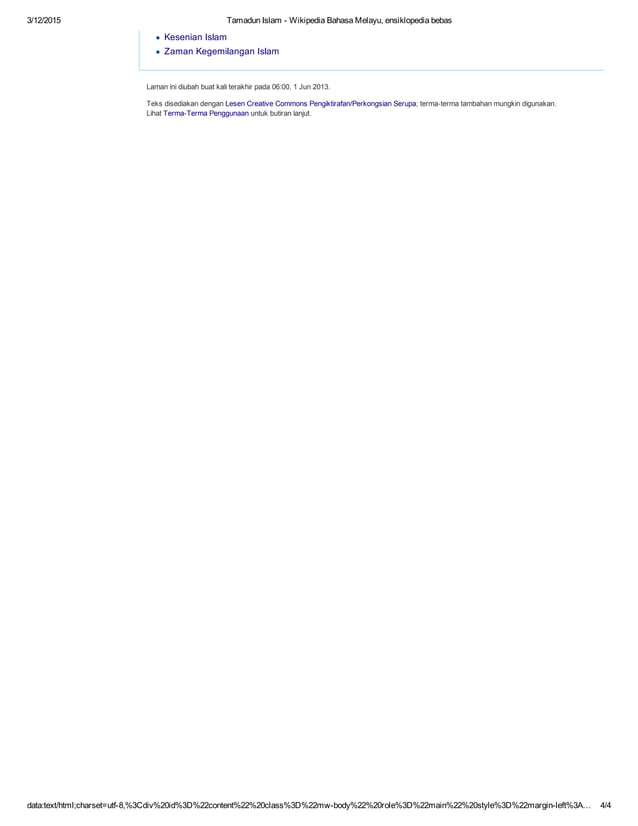 Tamadun islam wikipedia bahasa melayu, ensiklopedia bebas | PDF
