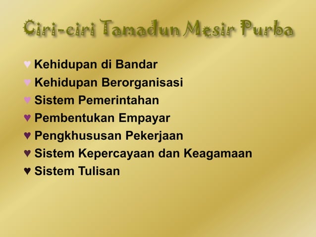 Sejarah Bab 1 *TAMADUN MESIR PURBA* | PPTX