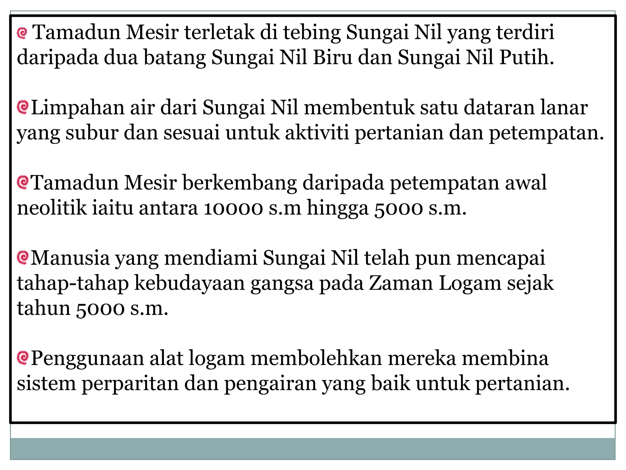 Tamadun mesir (sejarah tamadun) | PPTX