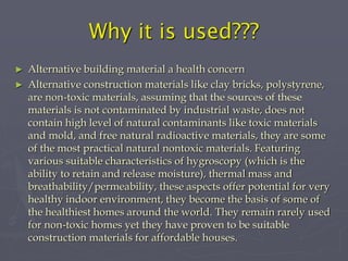 Alternative Building Technology | PPTX