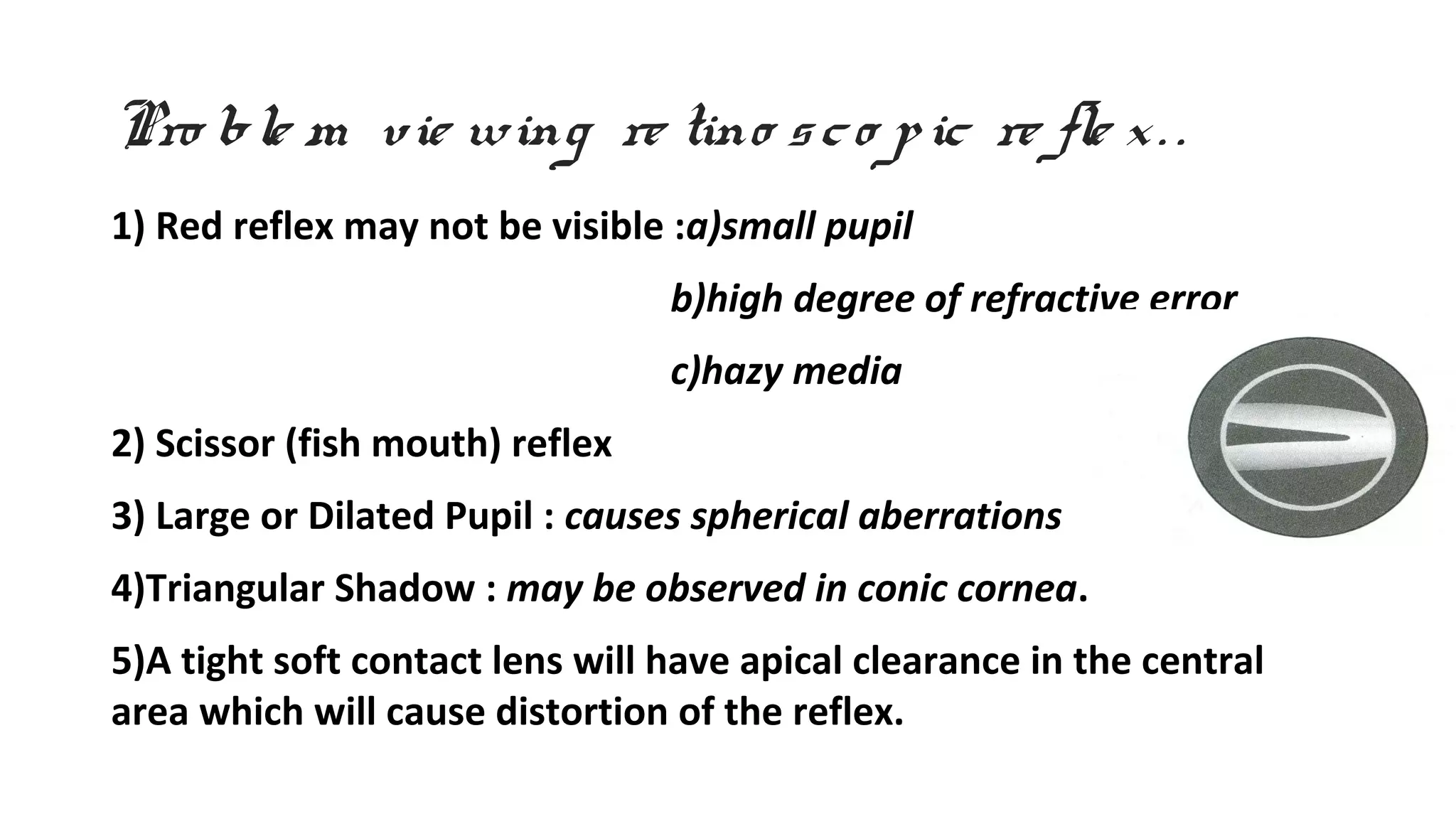 Static retinoscope presentation by Tamalika | PPS
