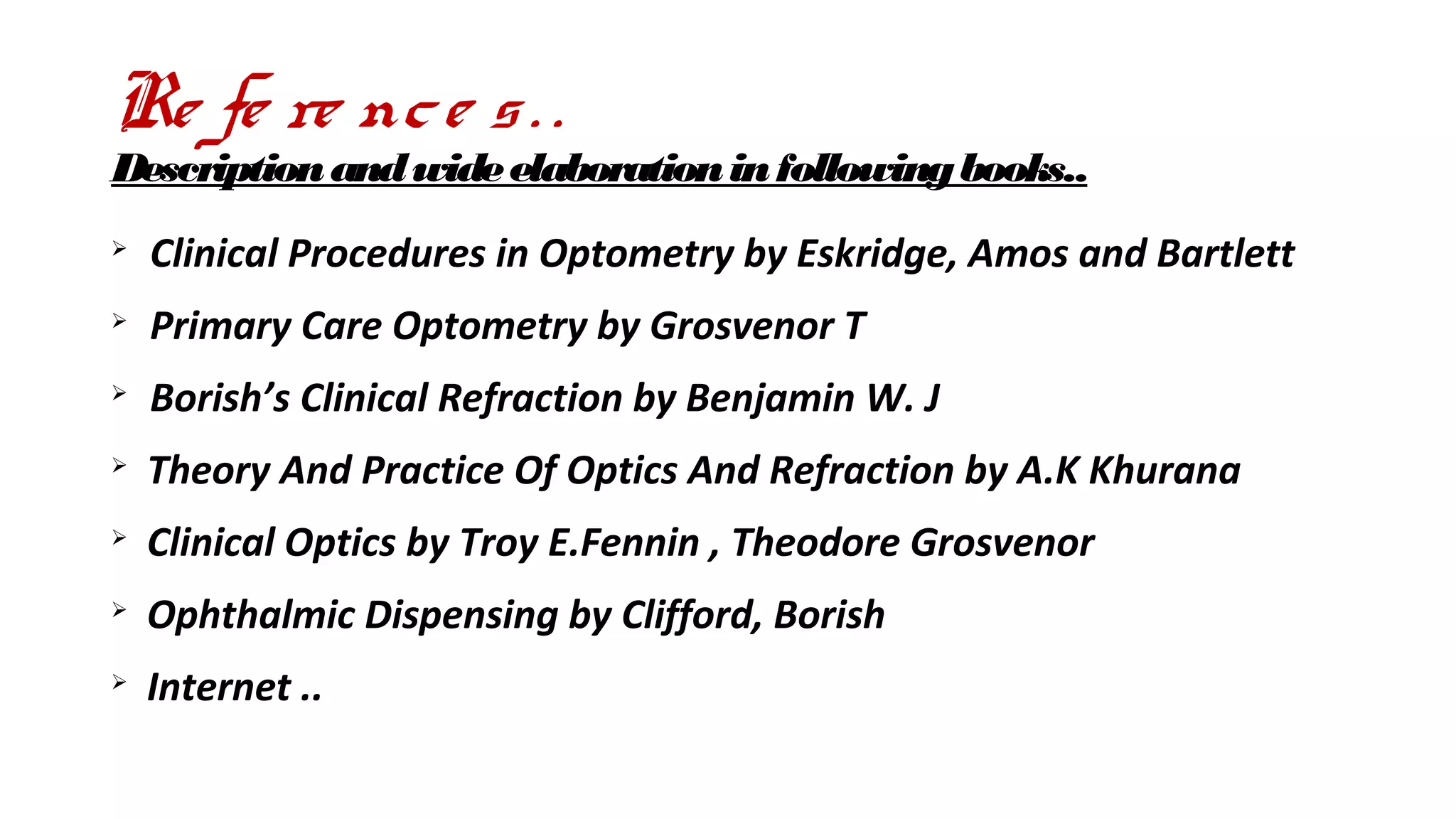 Static retinoscope presentation by Tamalika | PPS