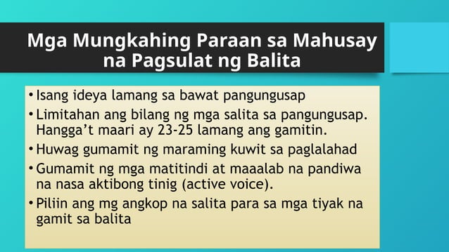 TAMANG-PAGSULAT-NG-BALITA-JOURNALISM.pptx