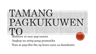 Tamang pagkukuwento | PPTX