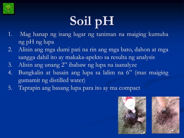 Tamang paraan ng pagkuha ng lupa at pag suri gamit ang soil test kit ...