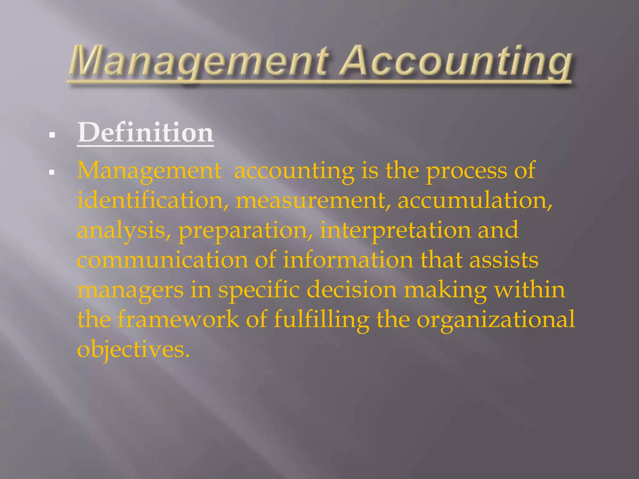 management accounting | PPTX
