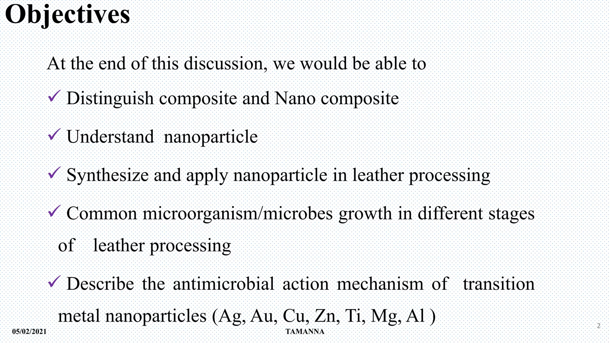 Nanomaterials for Leather (Tamanna (2119501).pdf) | PDF