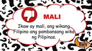 TAMA O MALI PPT ACTIVITY MATATAG GRADE 4 | PPTX
