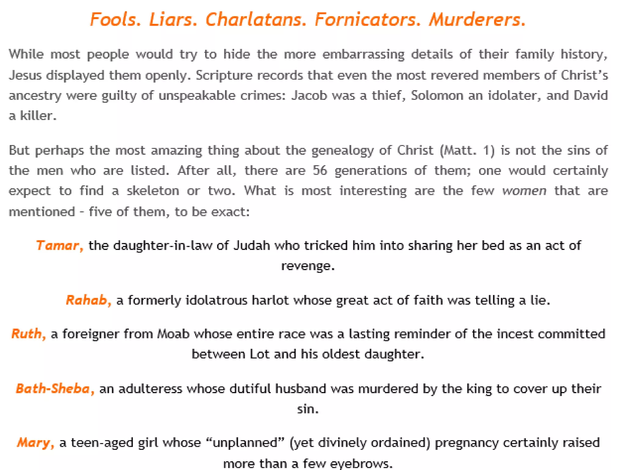 Unheralded - Tamar | PPTX