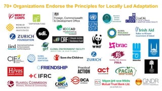 Tamara Coger's presentation on locally led adaptation (WRI) | PDF