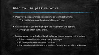 Tamara - Active Voice and Passive Voice | PPTX