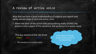 Tamara - Active Voice and Passive Voice | PPTX