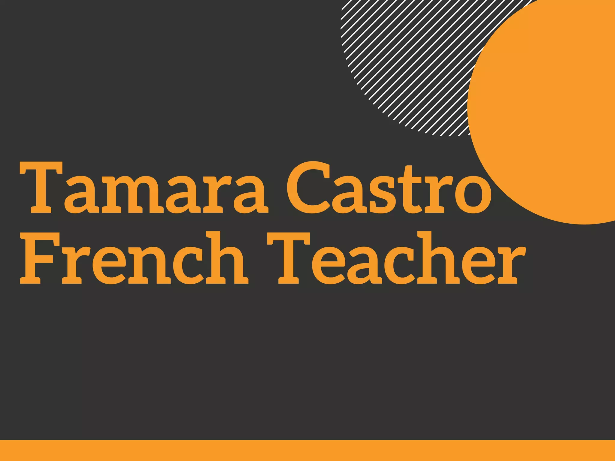 Tamara Castro French Teacher | PDF