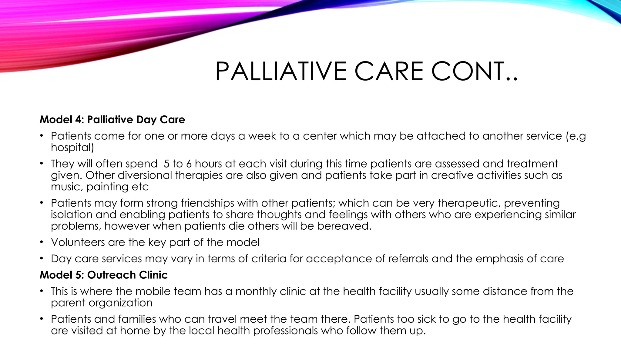management of adults requring Hospice and palliative care | PPTX