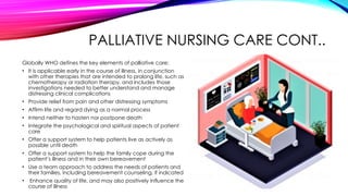 management of adults requring Hospice and palliative care | PPTX