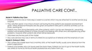 management of adults requring Hospice and palliative care | PPTX