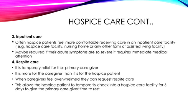 management of adults requring Hospice and palliative care | PPTX