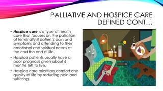 management of adults requring Hospice and palliative care | PPTX