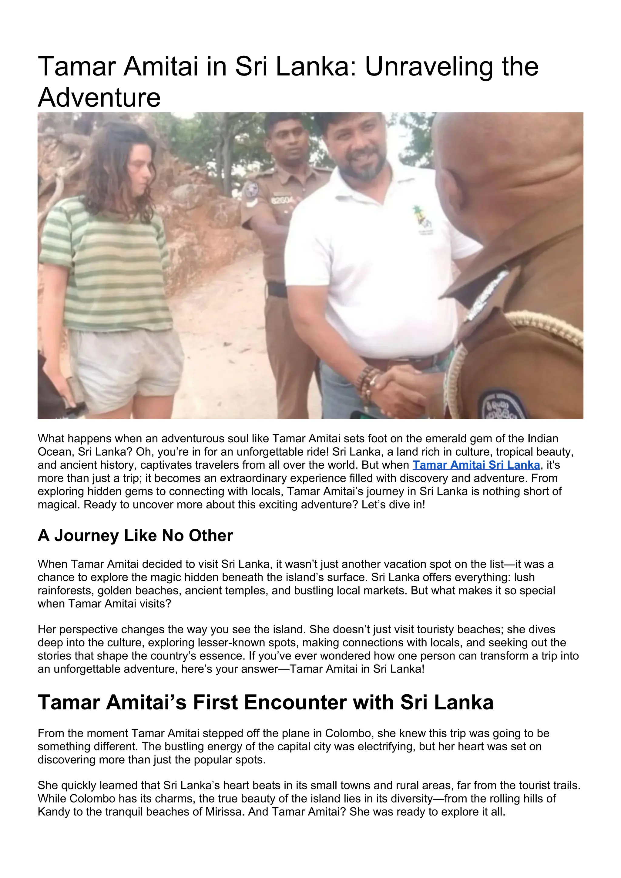 Tamar Amitai in Sri Lanka_ Unraveling the Adventure.docx