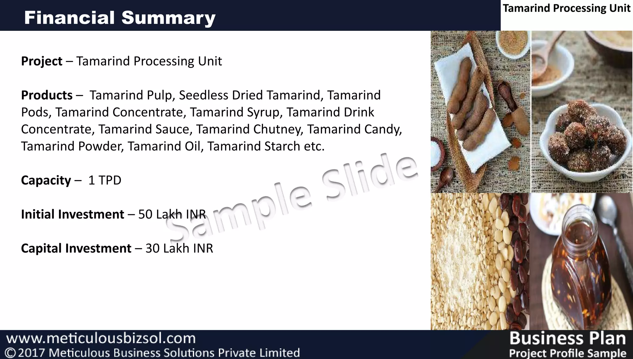 Tamarind Processing Unit | PPTX