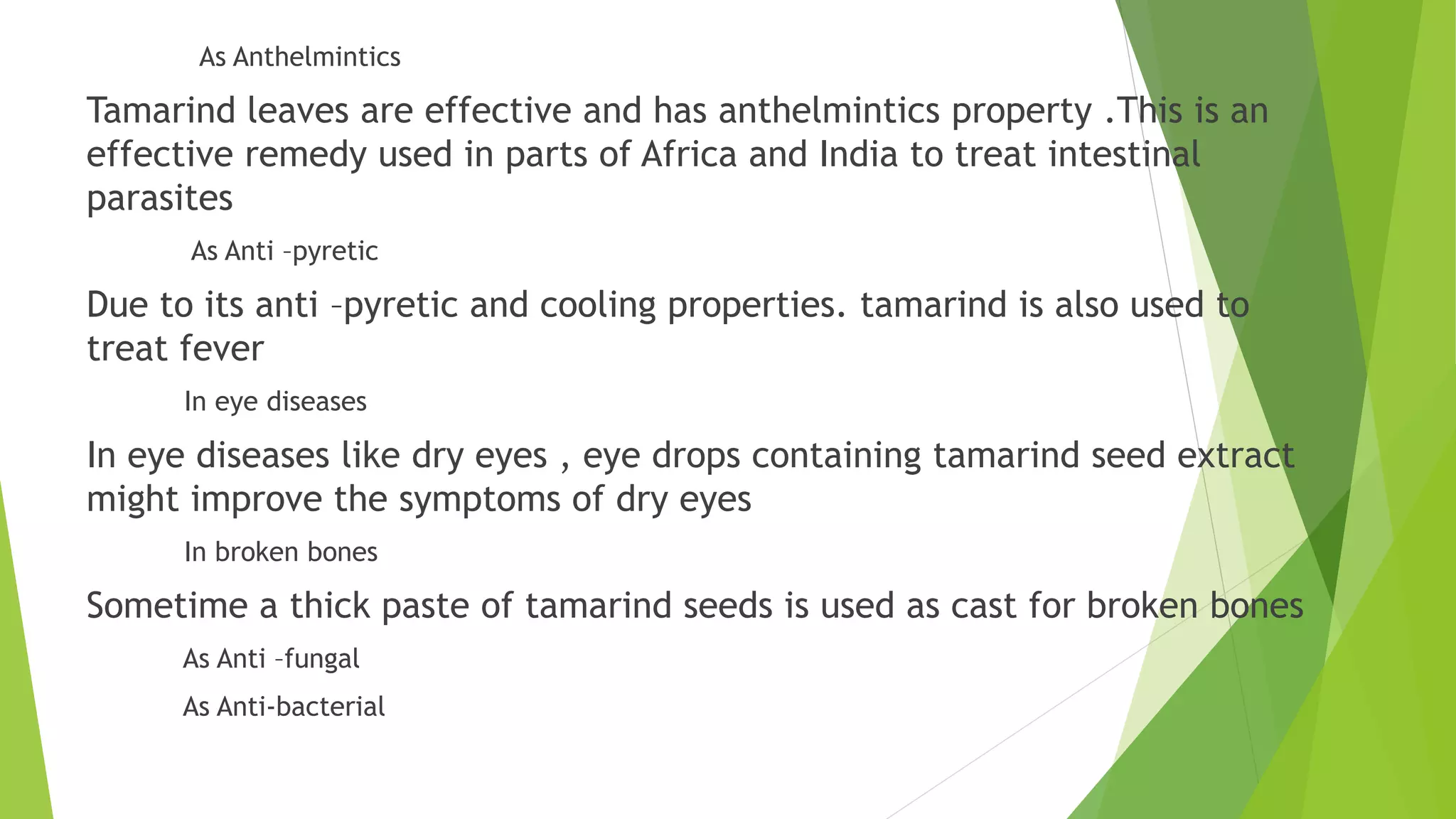 Tamarindus indica (Tamarind) | PPTX