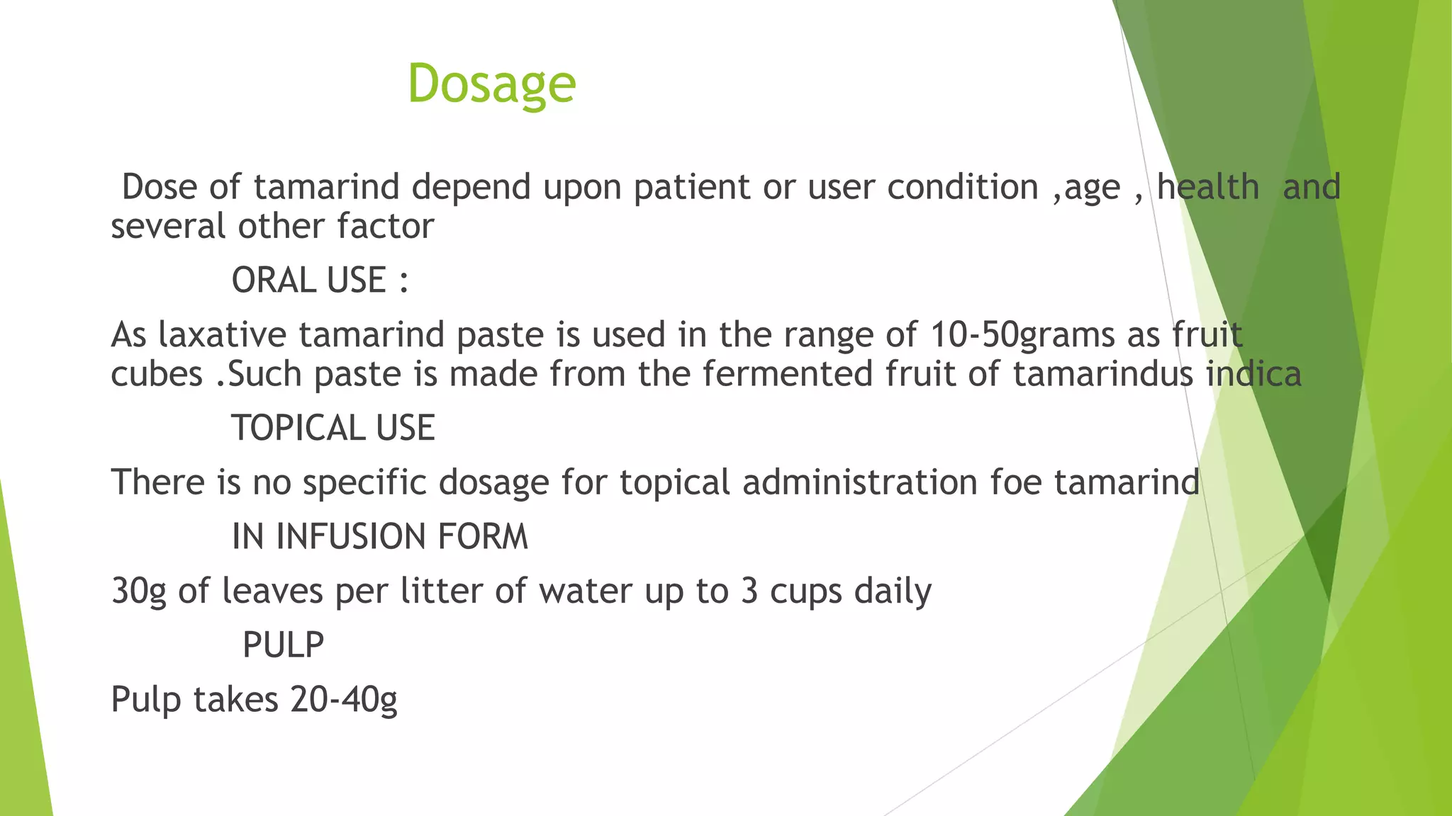 Tamarindus indica (Tamarind) | PPTX