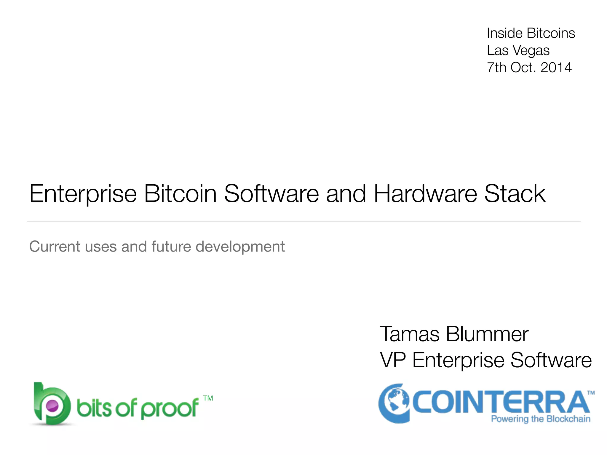 Tamas blummer presentation | PDF