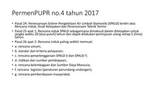 Perencanaan Sistem Pengelolaan Air Limbah Domestik (SPALD) | PDF