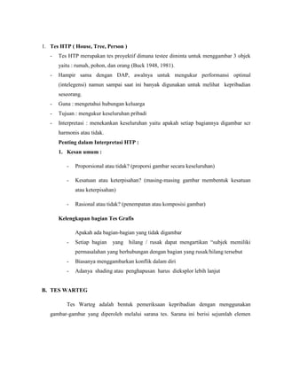 Tambahan psikodiagnostik | DOCX