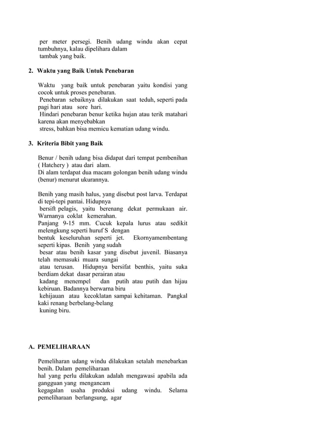 Tambak tradisional | PDF