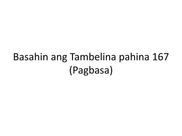 Tambelina, maayos na pagsasalay,pagkasunod sunod ng mga pangyayari. | PPTX Tambelina, maayos na pagsasalay,pagkasunod sunod ng mga pangyayari. | PPTX