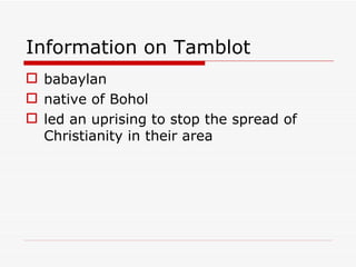 Tamblot revised | PPT