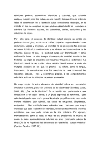 Tambor identidad | DOC